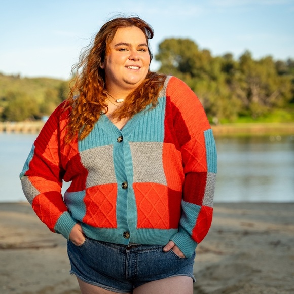 Ember & Sky | Sweaters | Ember Sky Boutique June Patchwork Knit Sweater Cardigan | Poshmark